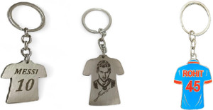 MOREL Rohit Sharma JERSEY KEYCHAIN AND MESSI PHOTO KEYCHAIN (PACK OF 2 ...