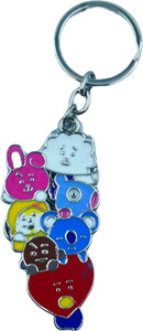 Fullkart All 7 Characters BT21 BTS Keychain (Metal) BTS Bangtan Boys ...