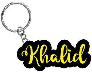 SY Gifts Khalid Name Black Yellow Name Keychain Key Chain Price in ...