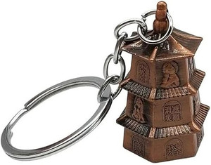 Tej Gifts Classic Pagoda Bell Keychain,Guardian Bell,Temple Bell ...