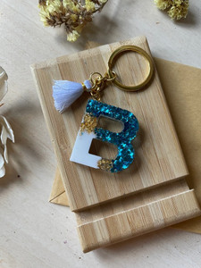 Brightfashion B Alphabet Resin art Keychain Key Chain Price in India ...