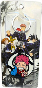 Weeb Corner Jujutsu Kaisen Yuji Itadori Spinning Keychain Key Chain ...