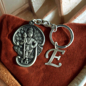 M Men Style Lord Murugan Kartikeya Big Tamil Om with English Initial "E ...