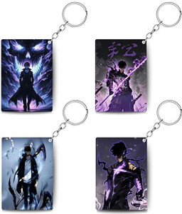 MITTRA Indiacraft Anime Sung Jin Woo Solo Leveling Wooden Key Chain ...