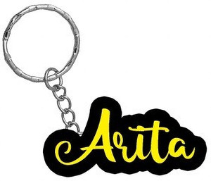 SY Gifts Arita Name Black Yellow Name Keychain Key Chain Price in India ...