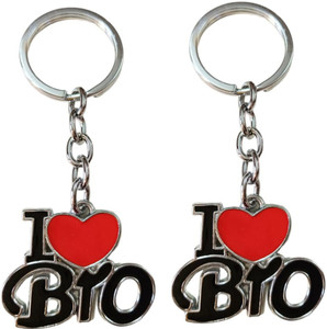 Kopal I Love Bro Keychain (Combo pack of 2) Key Chain Price in India ...