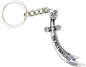 Newview Ya Ali Madad Decorative Stainless Steel Sword Religious Key ...