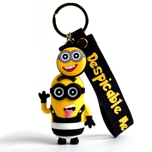 Daiyamondo Minion Dave Despicable Me 3D keychain Double Eye in Jail ...