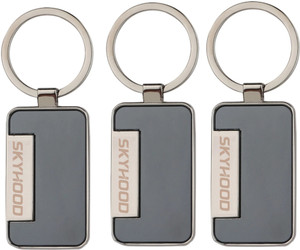 SKYHOOD Black Metal Keychain | Keychain For Home, Office, Car & Bike ...