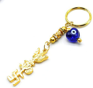 jaz Divine Trishakti(Swastik Om Trishul) Evil Eye Protection Key Ring ...