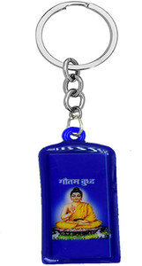 AFH Lord Gautam Buddha with Babasaheb Ambedkar Blue Keychain for Men ...