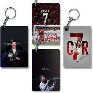 SP CRAFTS Set of 4 Trendy Cristiano Ronaldo Keychains - Gift for Sports ...