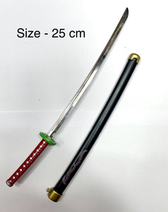 HappierYou Nezuko’s Push Button Katana (25 cm)| Demon Slayer Push ...