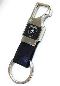 Jdp Novelty Metal Leather Opner Keychain for Lamborghini Car. Black ...