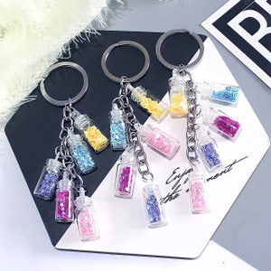 starex Fancy colorized 5 bottle keychain || pack of 3 Key Chain Price ...