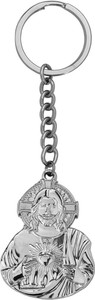 M Men Style Christian Christ Cross JesusSilver Keychain SKey2022296 Key ...