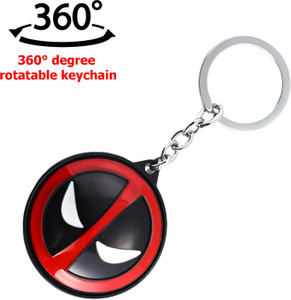 MOODY Deadpool Key Chain Marvel Spinning Metal Key Ring Key Chain Price ...