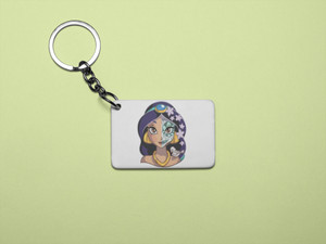 Rushaan Jasmine face - Printed acrylic animated Keychain(Pack Of 2) Key ...