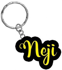 SY Gifts Neji Name Black Yellow Name Keychain Key Chain Price in India ...