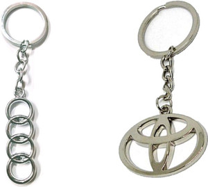 csv Toyota,AudiLogo silver metal Keychain best quality keychain Key ...