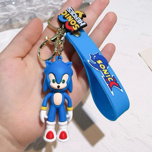 Mubco Sonic the Hedgehog 3D Keychain| Strap Charm & Hook | PVC Cartoon ...