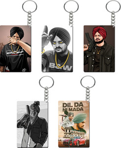 NarukaBrothers Sidhu Moose wala printed Keychain for Boys/Girls (Set of ...