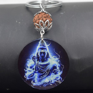 AFH Har Har Mahadev Lord Shiva Rudraksha Keychain For Men,Women Key ...