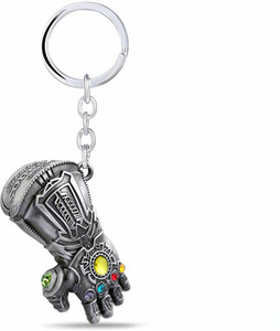 Cyclon Thanos Gauntlet (Silver) Avengers End Game Metal Keyring Key ...