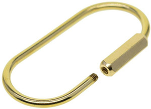 Lyla 6 Pieces Wholesale Durable Brass Screw Lock Key Ring Keychain ...