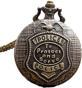 Augen Premium Pocket Watch Police Retro Vintage Key Ring Anti-Rust (1 ...