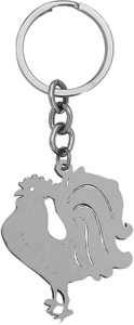 M Men Style Rooster Hen Chicken Keyring Farm Animals Jewelry Funny ...