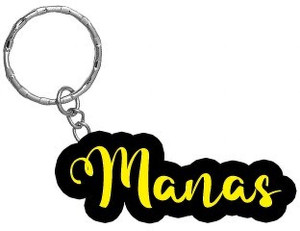 SY Gifts Manas Name Black Yellow Name Keychain Key Chain Price in India ...
