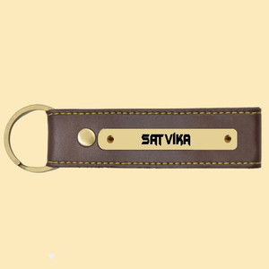 SY Gifts Satvika Name Brown Artificial Leather Keychain Key Chain Price ...