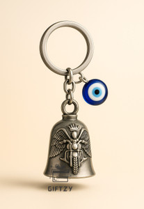 Giftzy Evil Eye Guardian Bell For bike lucky charm ghanti Keyring ...