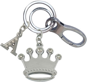 cabo dream Diamond Stone Princess Crown With A Letter Locking Lock Key ...