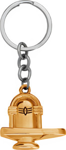 Newview Lord Shiva Mahadev Shivling Gold Metal Keychain & Keyring Key ...