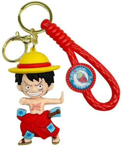 GRACIOUS MART Onepiece Silicone Keychain 3D Character for Backpack, Car ...