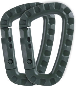 RIANZ Pack of 2 Tactical Carabiner D hook Keychain Key Chain Price in ...
