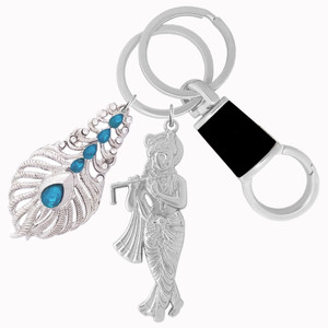 KYP Fashion God Mor Pankh Krishna Flute Dual Side For Men Women ...