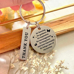 Myurawells Personalized Inspirational Gratitude Keychain - Custom Thank ...