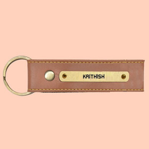 SY Gifts SYG Krithish Name Vegan Leather Keychain Key Chain Price in ...