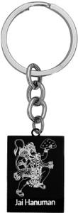 M Men Style Religious Hindu Lord Hanuman ji With Mountain Black Keyring ...