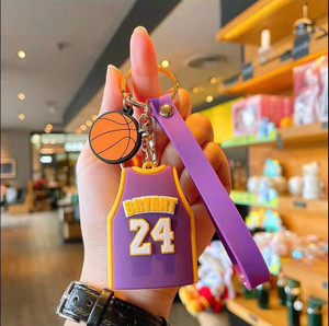 Mubco Lakers Basketball Jersey 3D Keychain | Strap Charm & Hook | PVC ...