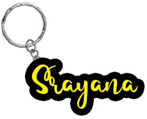 SY Gifts Srayana Name Black Yellow Name Keychain Key Chain Price in ...