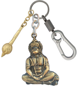 SHOKY LOOKS Lord Metal Gold Hanuman Ji With Gada Symbol Of Good Luck ...