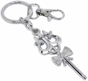 Aura Shiva Mahakaal Mahadev Trishul Damru Keychain For Bike Car Women ...