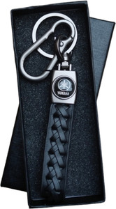 JNV Black Leather Keychain Compatible With Yamaha Bike R15 | MT 15 | FZ ...