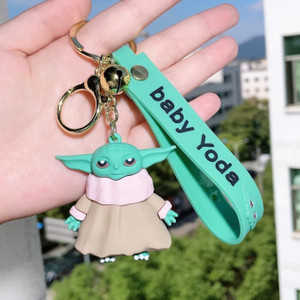 Mubco Baby Yoda Star Wars 3D Keychain | Strap Charm & Hook Cartoon ...