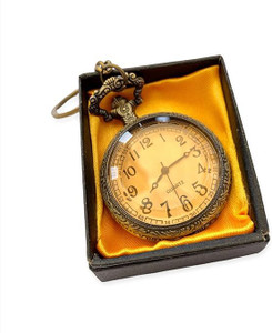 GKM Transparent Glass Best quality premium pocket watch keychain for ...