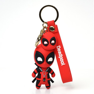 Daiyamondo Deadpool Marvel Red Amazing 3D keychain With Long Red Ribbon ...